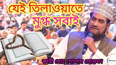 যেই তেলাওয়াতে মুগ্ধ সবাই। মাওলানা কারী গোলাম মোস্তফা Youtube