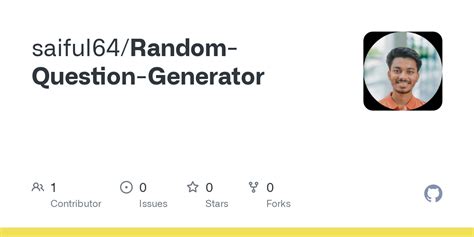 Github Saiful64random Question Generator