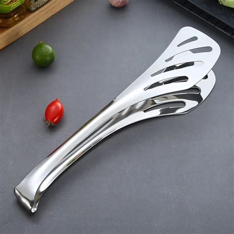 Badu Bg Щипки от неръждаема стомана Многофункционални щипки за печене на хляб Пържола