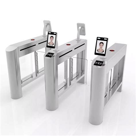 Pedestrian Security Swing Turnstile Gate Face Recognition Thermal