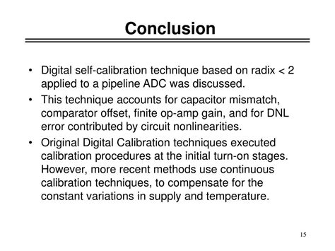 Ppt Improvement Of Accuracy In Pipelined Adc By Methods Of Calibration Techniques Powerpoint