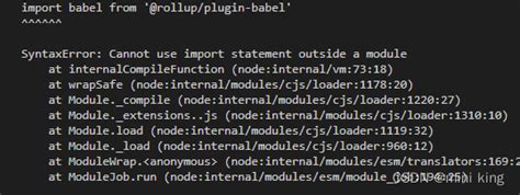 Syntaxerror Cannot Use Import Statement Outside A Modulejava报错cannot