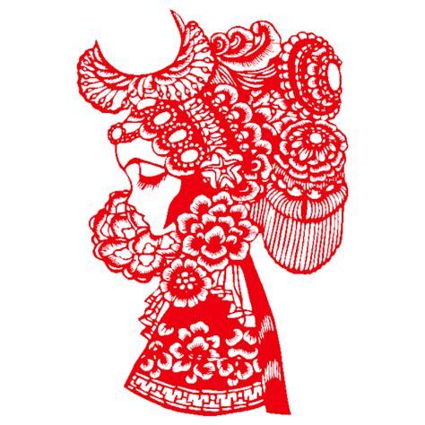 中国元素，剪纸，京剧剪纸