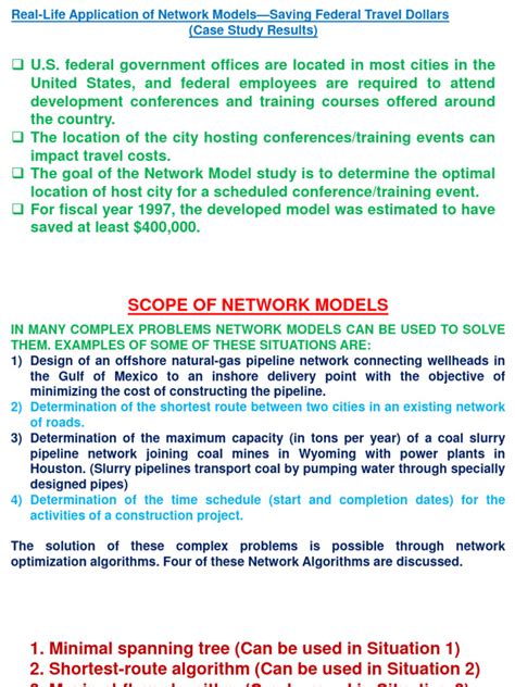 26 Scope And Definition Of Network Models Minimum Spanning Tree