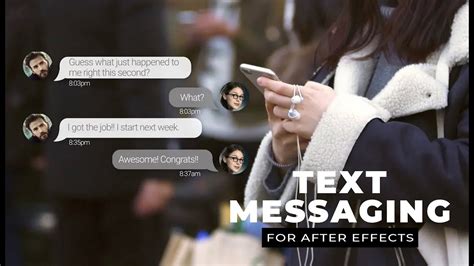 Text Messaging After Effects Templates Tutorial Youtube