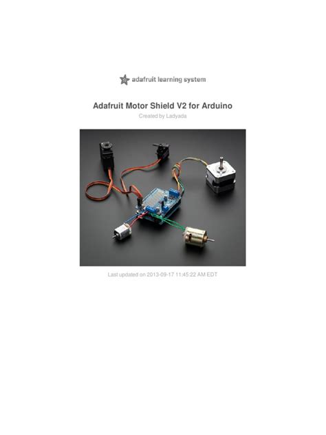 Adafruit Motor Shield V2 For Arduino Parâmetro Programação De