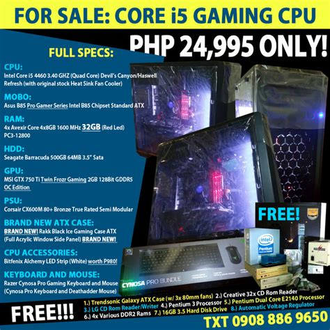 Intel Core I Desktop Gaming CPU Package Computers Tech Desktops On Carousell