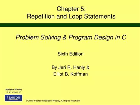 Ppt Chapter 5 Repetition And Loop Statements Powerpoint Presentation