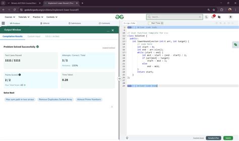 Dsa C Dsa Binarysearch Tufdsasheet Problemsolving 365daysofcode