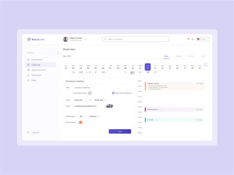 Calendar Ux By Diego Fonken On Dribbble