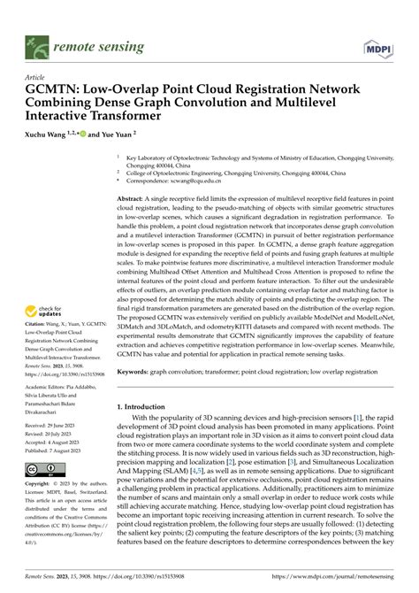 Pdf Gcmtn Low Overlap Point Cloud Registration Network Combining
