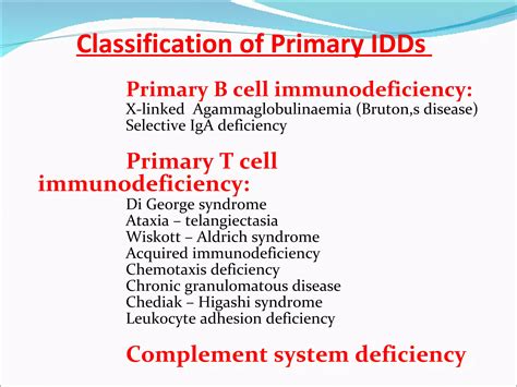 Immunodeficiency Disorders 2010 Ppt