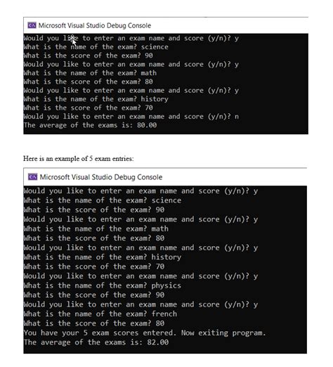 Solved Complete The Exam Class Declaration In Examh File