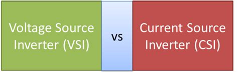 Difference Between Voltage Source Inverter VSI And Current Source Inverter CSI