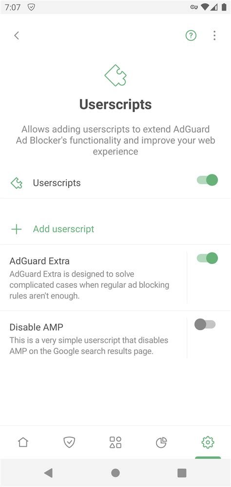 Settings Adguard Knowledge Base