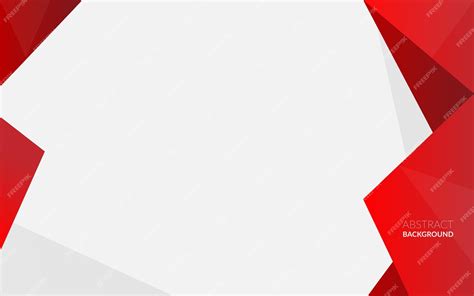 Premium Vector Red And Grey Geometric Background Red Corner Shape On