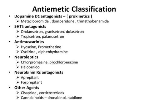 Emetics Antiemetics Prokinetics