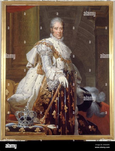 Portrait De Charles X 1757 1836 Roi De France En Costume De Sacre