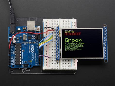 Tft Lcd With Touchscreen Breakout Board W Microsd Socket Ili