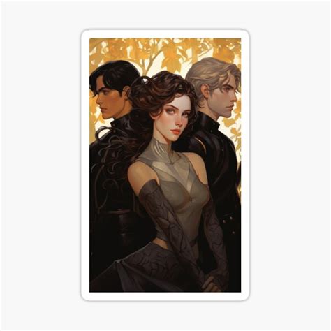 Violet Xaden And Dain Fourth Wing Book Fan Art Sticker For Sale By Faewildlingart Redbubble