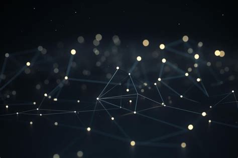 Premium Photo A Clean And Elegant Depiction Of Interconnecting Dots