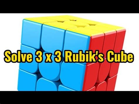 How To Solve X Rubik S Cube Beginner YouTube