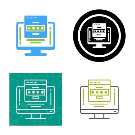 Password Vector Icon 34417370 Vector Art At Vecteezy