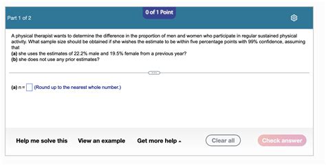 Solved A Physical Therapist Wants To Determine The Chegg Com