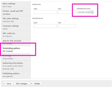 Add Option In Scheduler Modules Vertical Tab Fieldset On Node To