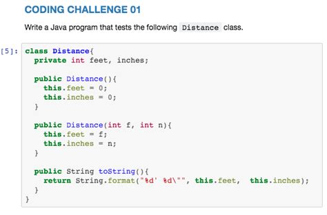 Solved Coding Challenge 01 Write A Java Program That Tests