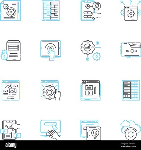 Behavioral Modification Linear Icons Set Conditioning Reinforcement Punishment Habituation