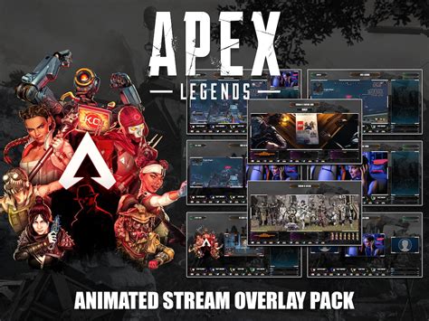 Apex Legends Animated Stream Overlay For OBS Twitch Youtube Kick Tiktok Facebook Or Any