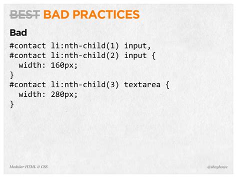 Modular Html And Css Ppt