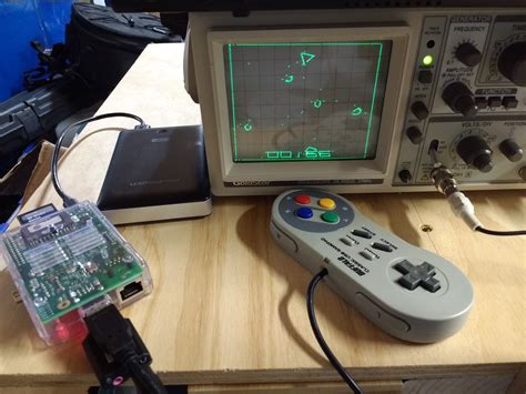 Oscilloscope Vector Game Display