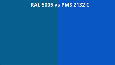 Ral 5005 Vs Pms 2132 C Ral Colour Chart Uk
