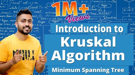 L 48 Kruskal Algorithm For Minimum Spanning Tree In Hindi Algorithm Youtube