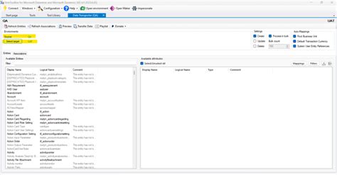 how to transfer data from environments using data transporter in xrm