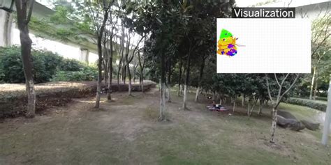 drones swarm a forest while staying in formation