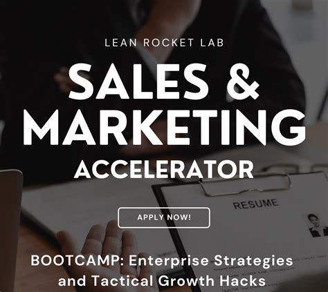 Sales And Marketing Accelerator Lean Rocket Lab