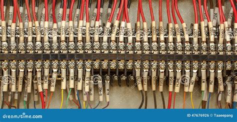 Wiring Control Panel With Wires Royalty Free Stock Photography CartoonDealer Com 37932887