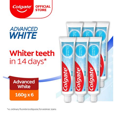 [bundle Of 6] Colgate Advanced White Whitening Toothpaste Valuepack 160g Shopee Malaysia