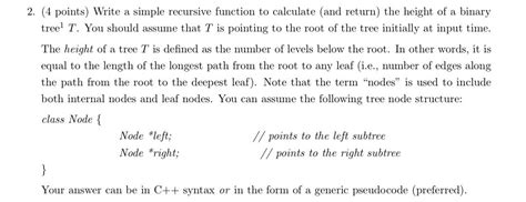 Solved 4 ﻿points ﻿write A Simple Recursive Function To