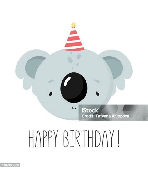 귀여운 코알라 만화 스타일 벡터 그림입니다 어린이 물건 카드 포스터 배너 어린이 책 팩인쇄 옷 직물 벽지 섬유 또는 요리에 인쇄 곰에 대한 스톡 벡터 아트 및 기타 이미지