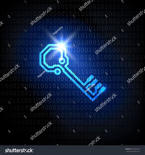 Key Binary Code Password Vector Background Stock Vector Royalty Free 138966470 Shutterstock