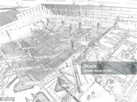 건설 활동 및 안전 등 건설 사이트 조건 행동 하 고 구문 중 역 작업자의 안전 하지 않은 조건 강화 철근 콘크리트 산업 단지에 건물 강철에 대한 스톡 사진 및 기타 이미지