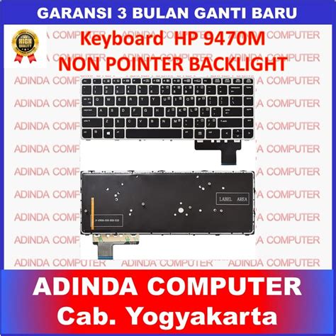 Jual Keyboard Hp Elitebook Folio 9470 9470M 9480 9480M Non Pointer Backlight Shopee Indonesia