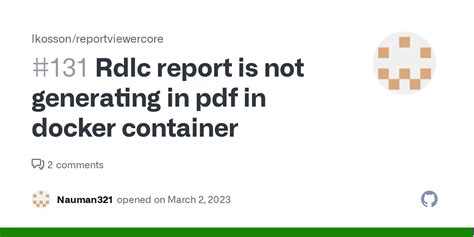 Rdlc Report Is Not Generating In Pdf In Docker Container Issue Lkosson Reportviewercore