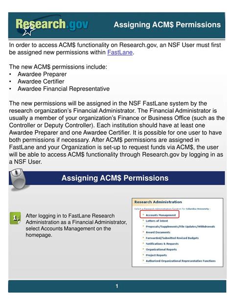 Ppt Assigning Acm Permissions Powerpoint Presentation Free Download