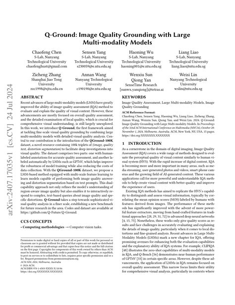 Pdf Q Ground Image Quality Grounding With Large Multi Modality Models