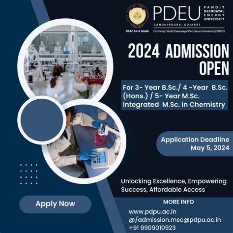 Manoj Pandey On Linkedin Unlock Your Potential In Chemistry At Pdeu Embark On A Journey Of…